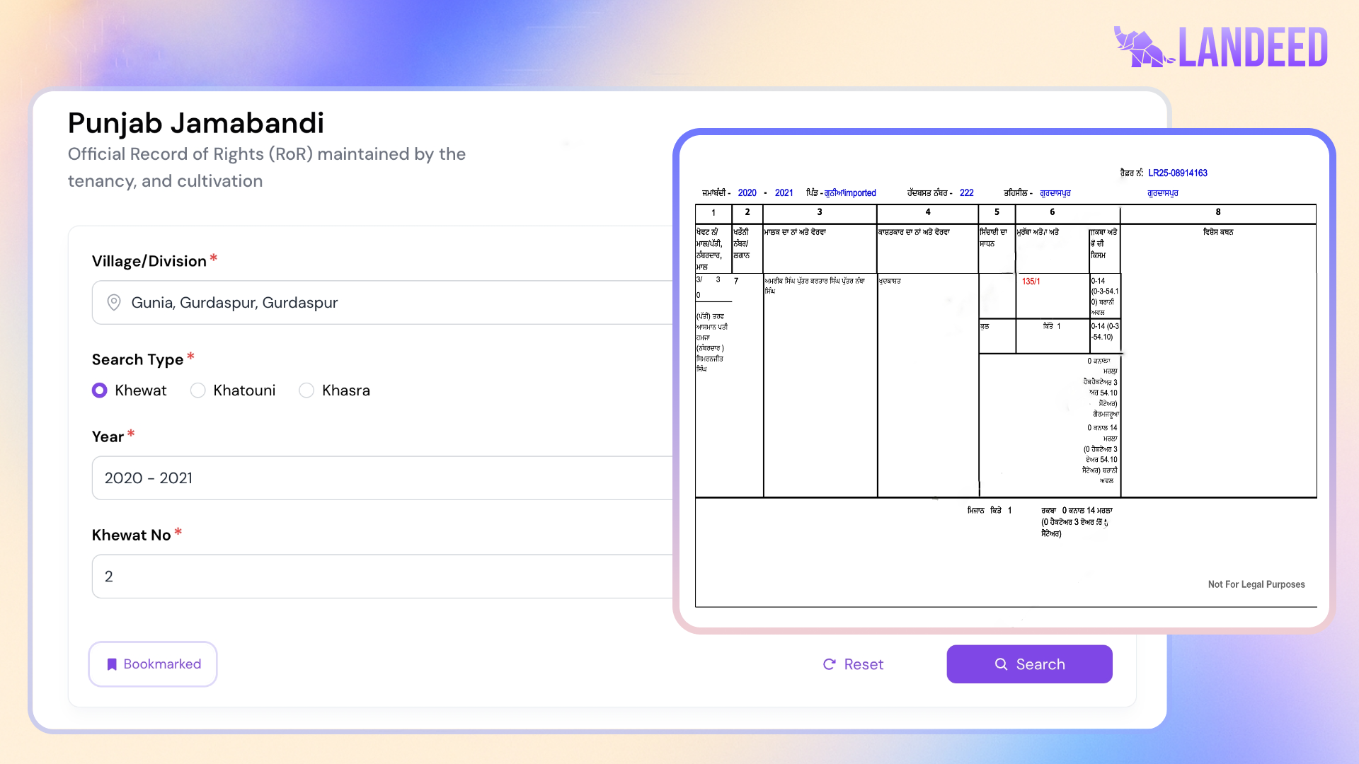 Jamabandi: Complete Guide to Check Punjab Land Records Online | Landeed